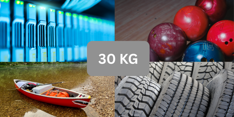 14 Common Things That Weigh 30 KG