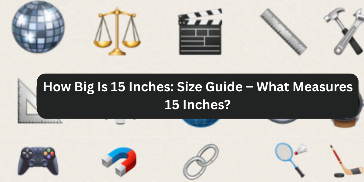 How Big Is 15 Inches: Size Guide – What Measures 15 Inches?