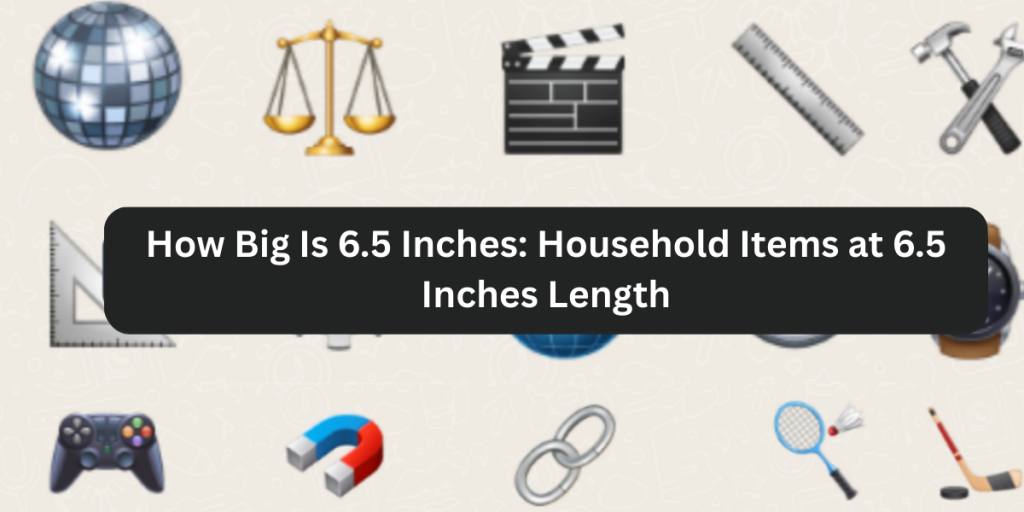 How Big Is 6.5 Inches: Household Items at 6.5 Inches Length
